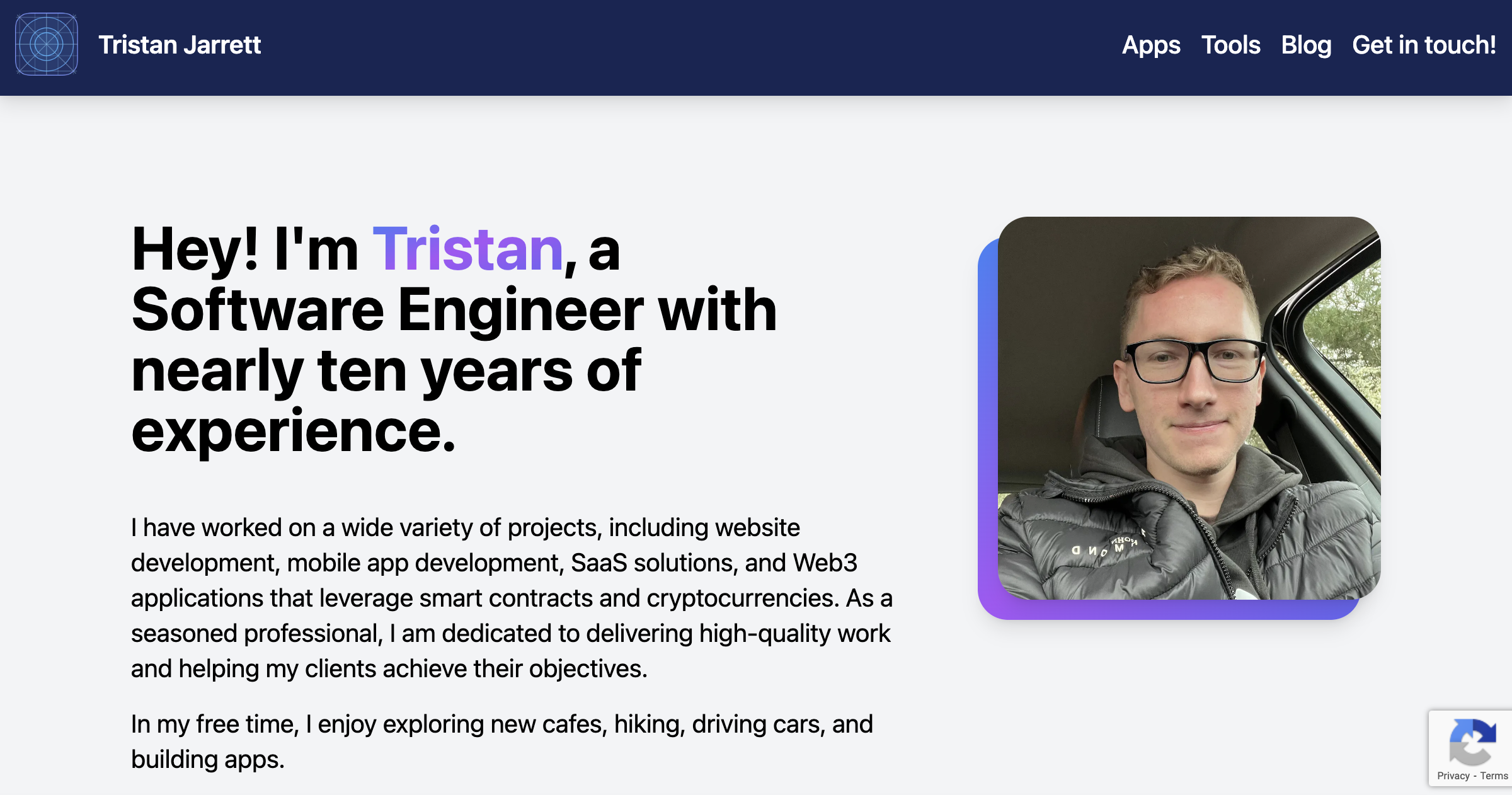 Tristan Jarrett | Software Engineer